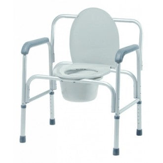 Bariatric 3-in-1 Aluminum Commode — Medsupplynow